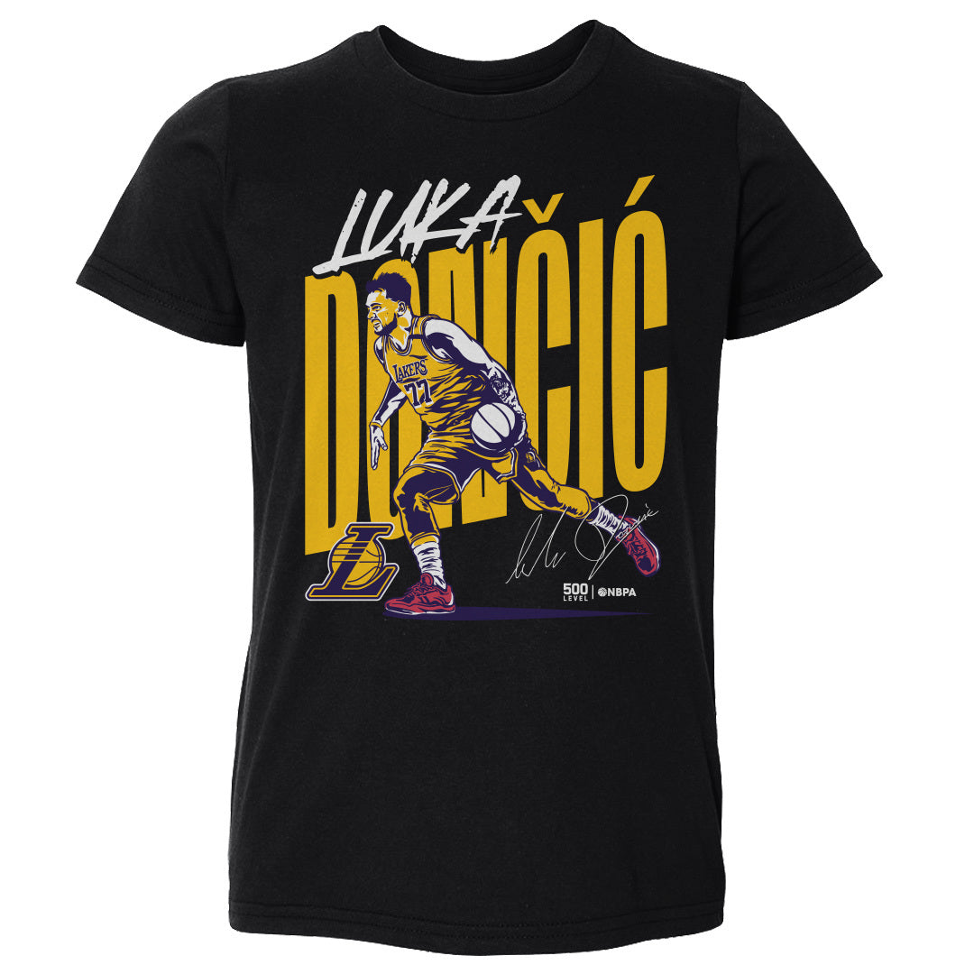 Luka Doncic Los Angeles Lakers Vector WHT – Lakers Store