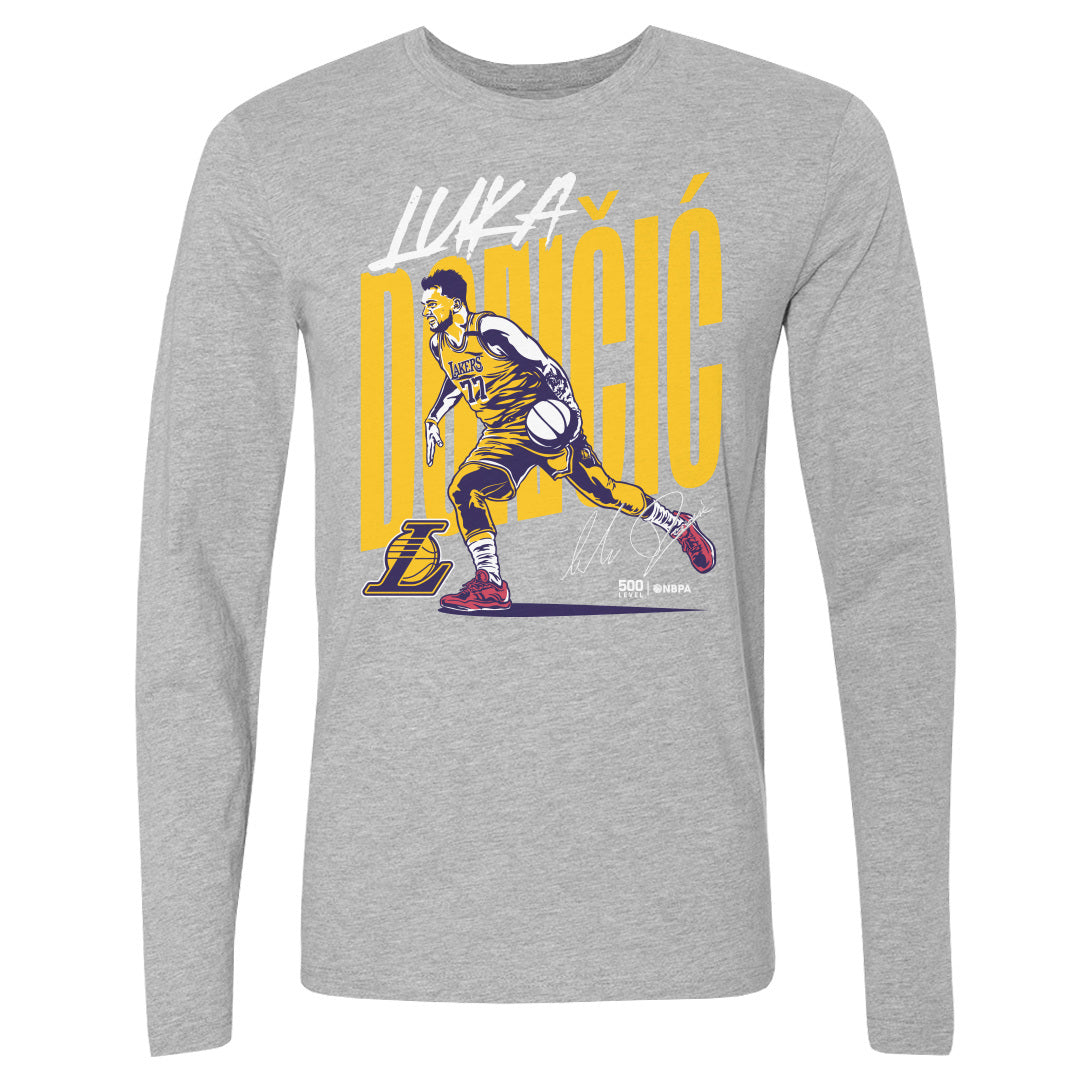 Luka Doncic Los Angeles Lakers Vector WHT – Lakers Store