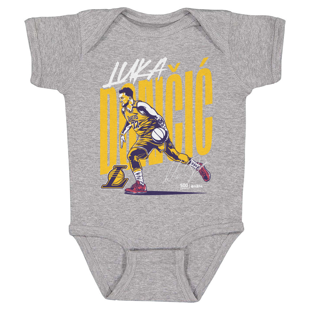 Luka Doncic Los Angeles Lakers Vector WHT – Lakers Store