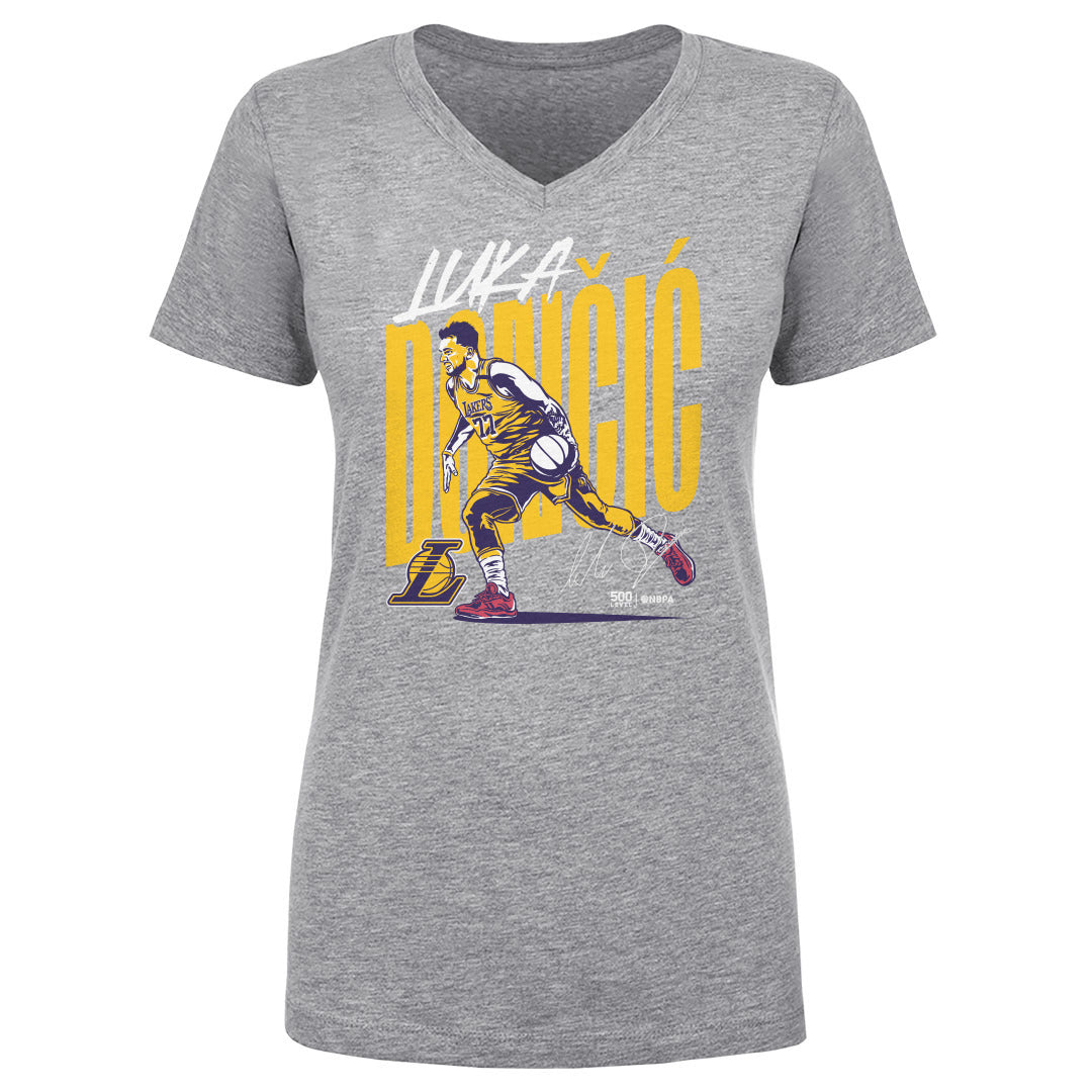 Luka Doncic Los Angeles Lakers Vector WHT – Lakers Store
